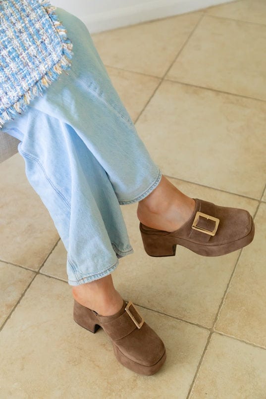 Haze Coffee Mule Coffee Suede – Shoooz On Park Ave
